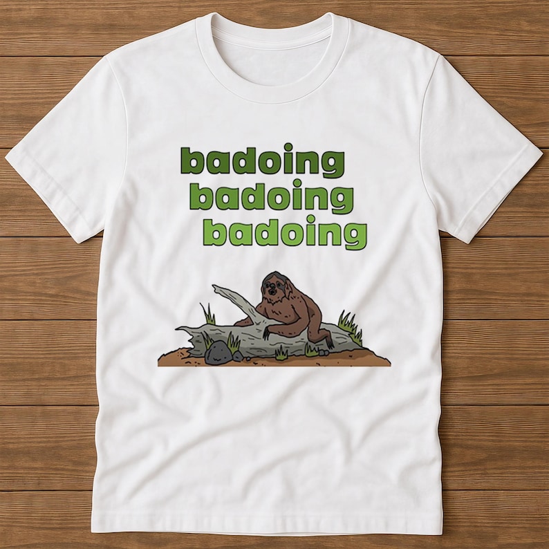 Sasquatch Badoing the Big Lez Show Bigfoot Funny Cult Gift Tee T Shirt ...