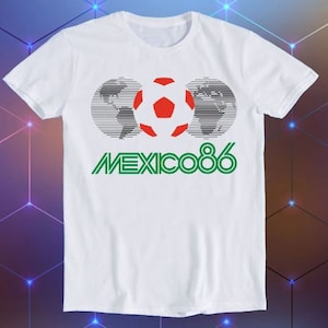 Mexico 86 Logo 80s Football World Cup Maradona Funny Gift T Shirt E125 ...