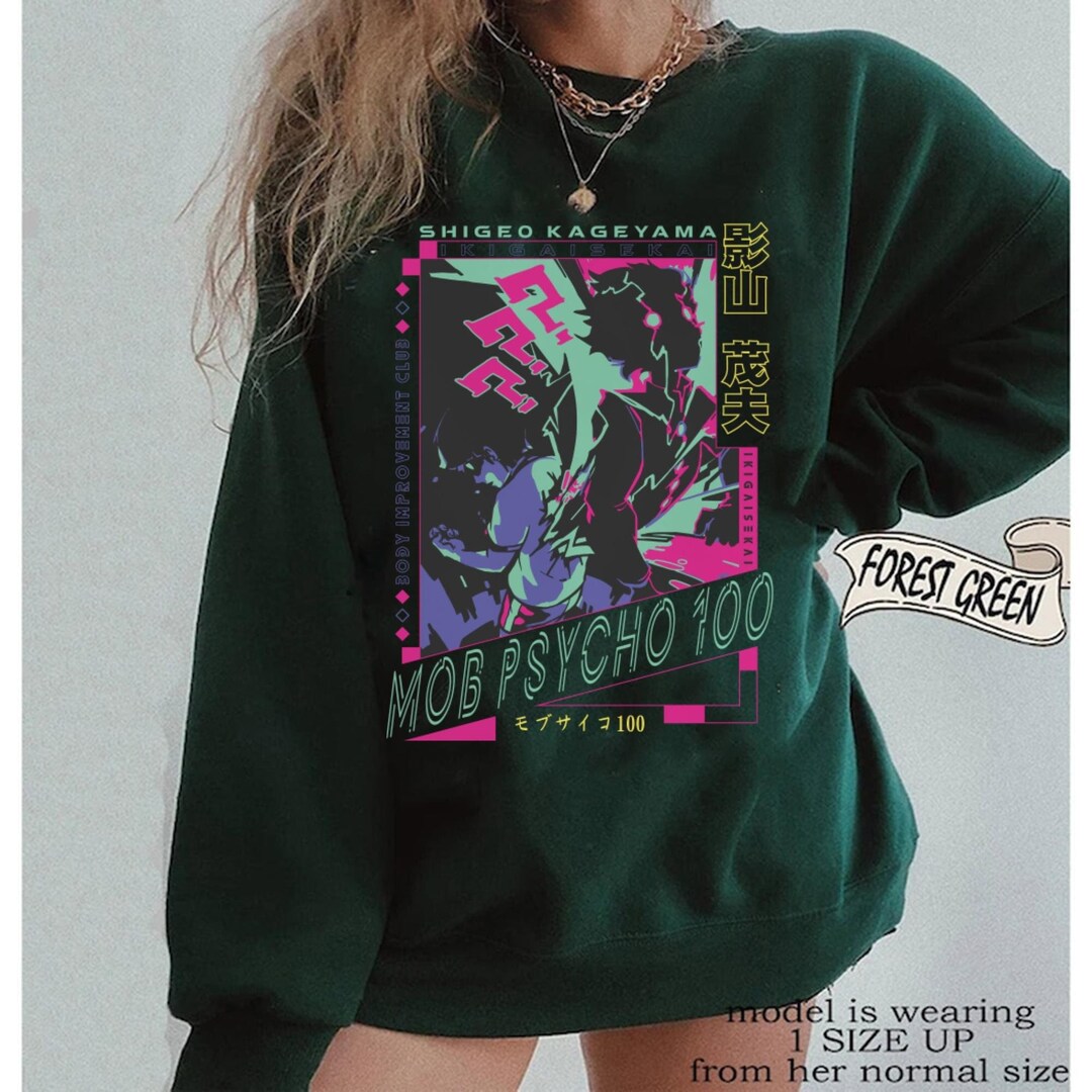 Mob Psycho 100 _ IKIGAISEKAI V2 Unisex Shirt Vintage Shigeo - Etsy