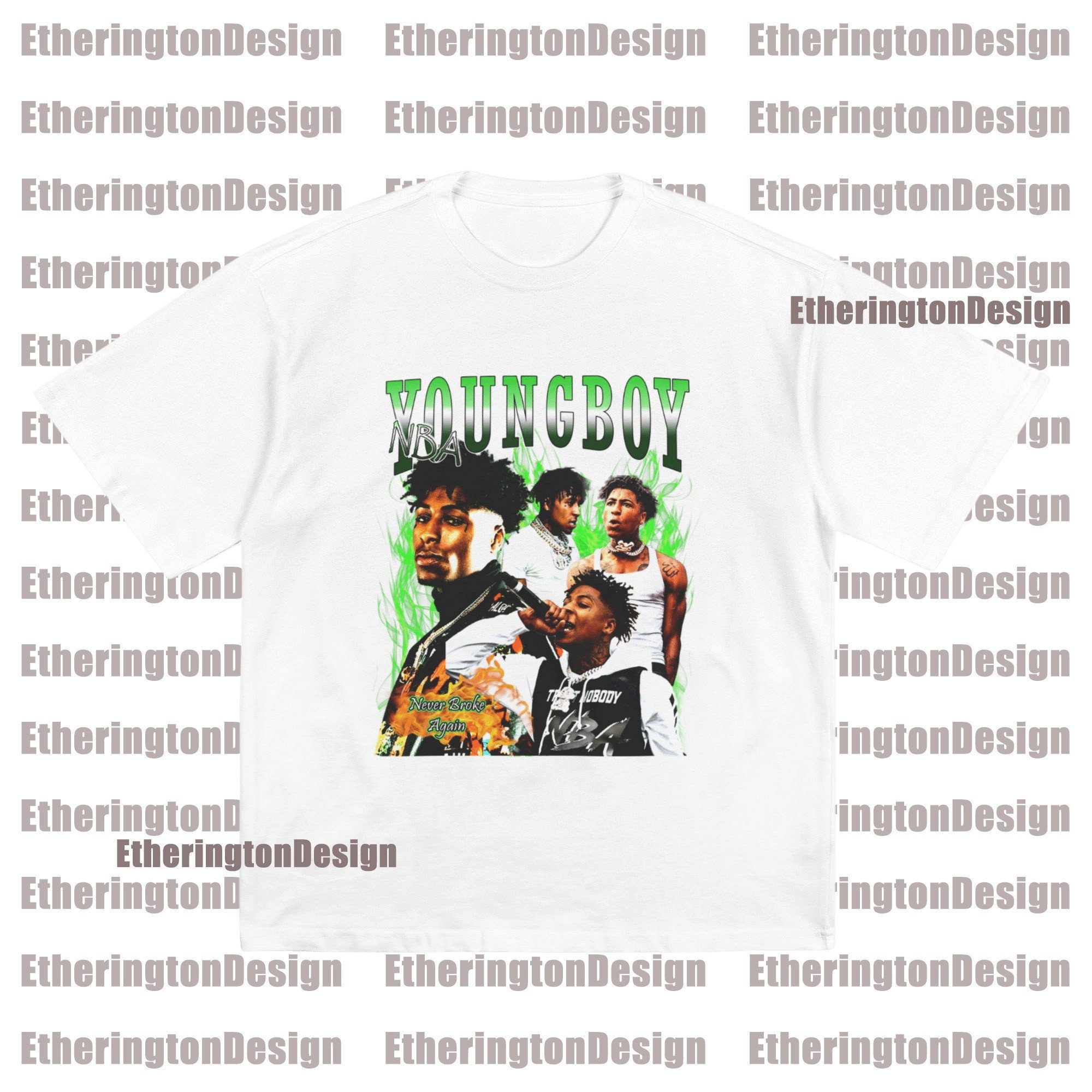 NBA Youngboy T-shirt NBA Youngboy Homage Graphic Tee NBA Youngboy Fan ...