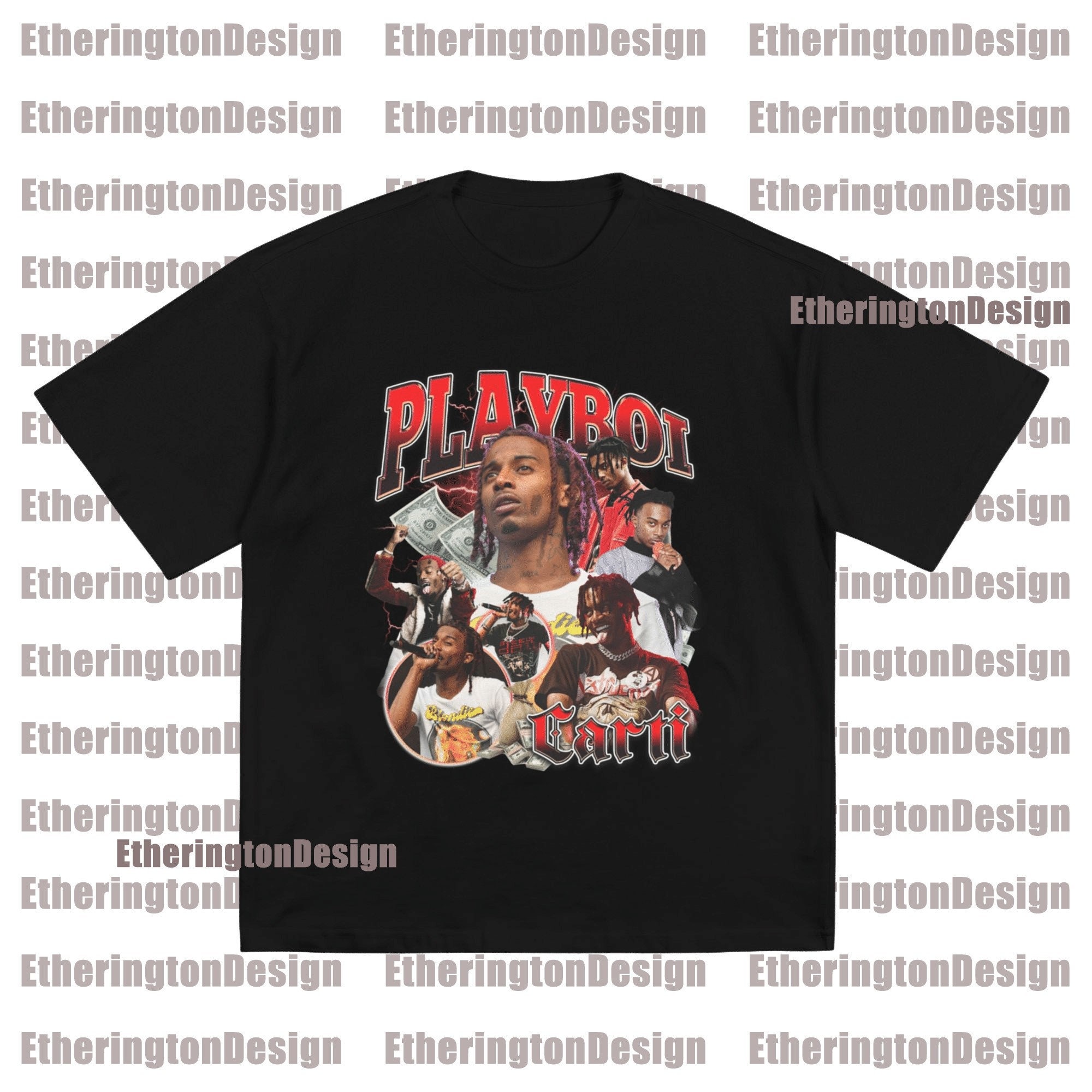 Playboi Carti T-shirt Playboi Carti Homage Graphic Tee Playboi Carti ...