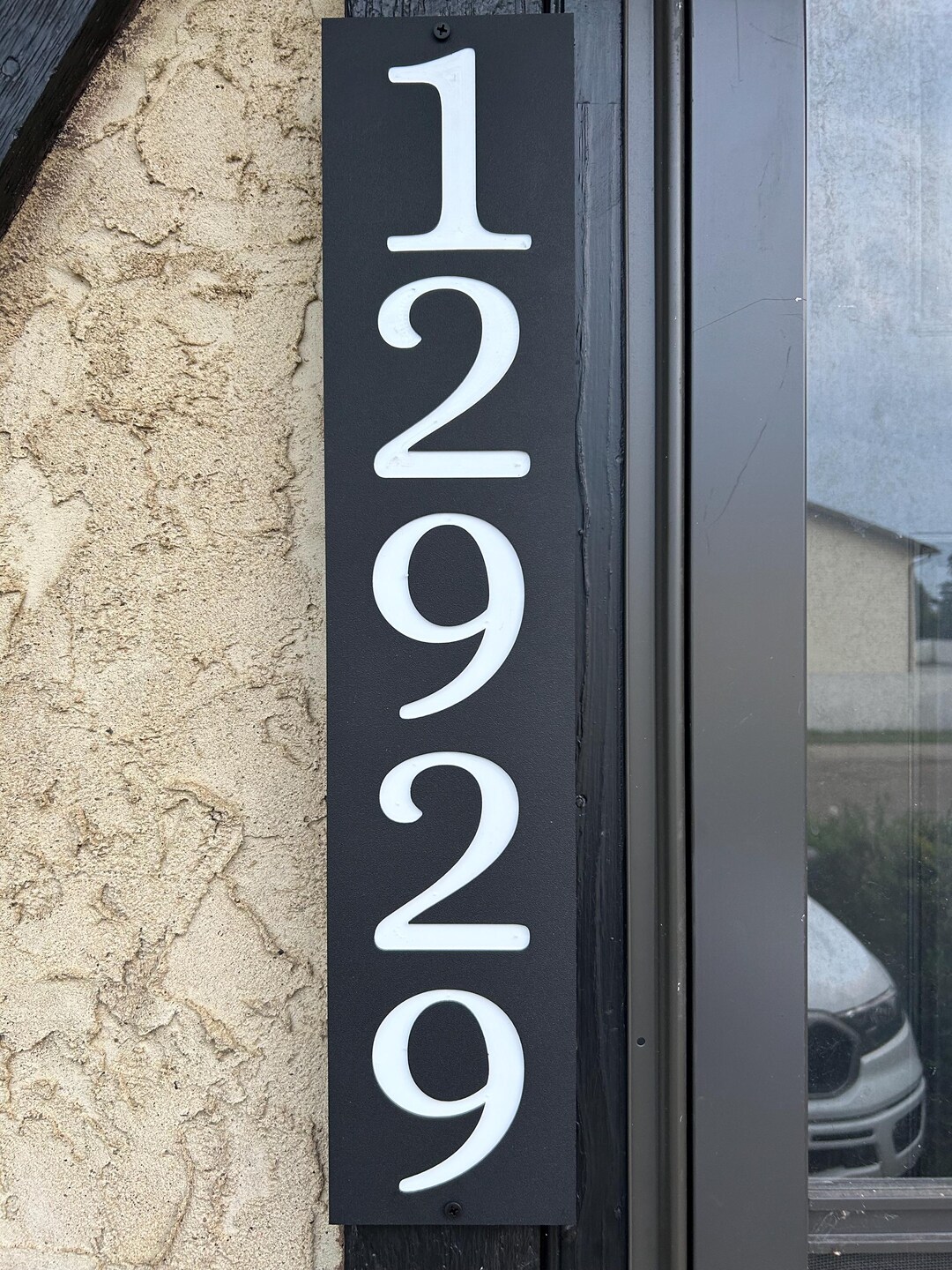 House Number Sign, Vertical Address Numbers, House Number Plaque ...
