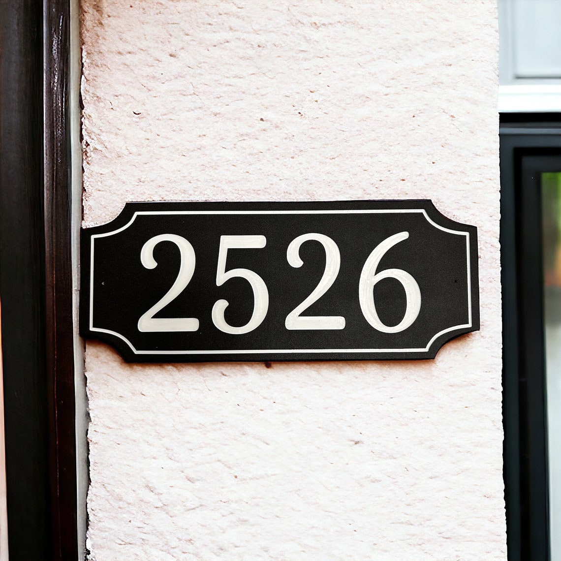 House Number Sign, Horizontal Address Numbers, House Number Plaque ...