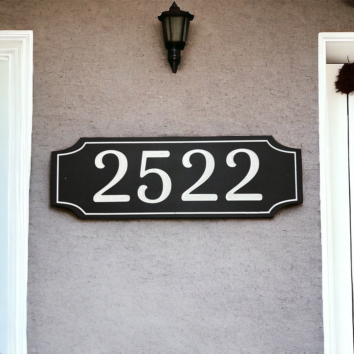 House Number Sign, Horizontal Address Numbers, House Number Plaque ...
