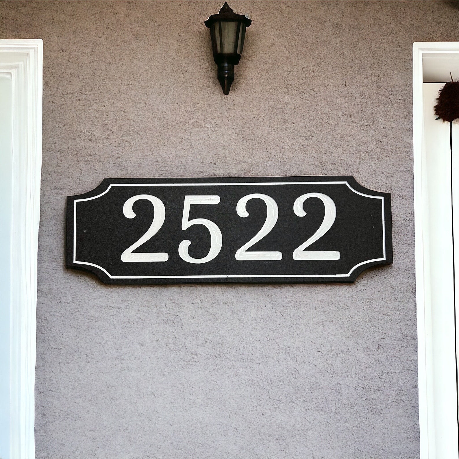 House Number Sign, Horizontal Address Numbers, House Number Plaque ...