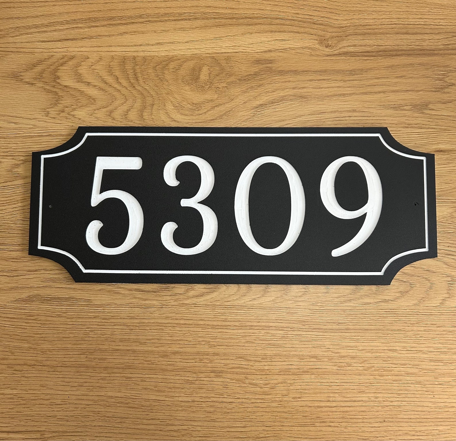 House Number Sign, Horizontal Address Numbers, House Number Plaque ...