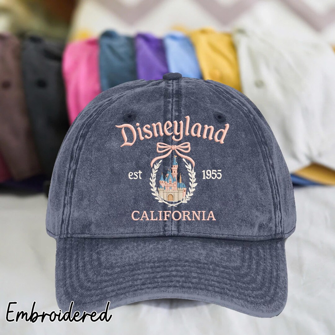 Disneyland Embroidered Caps, Disneyland Castle Disney Baseball Hat ...