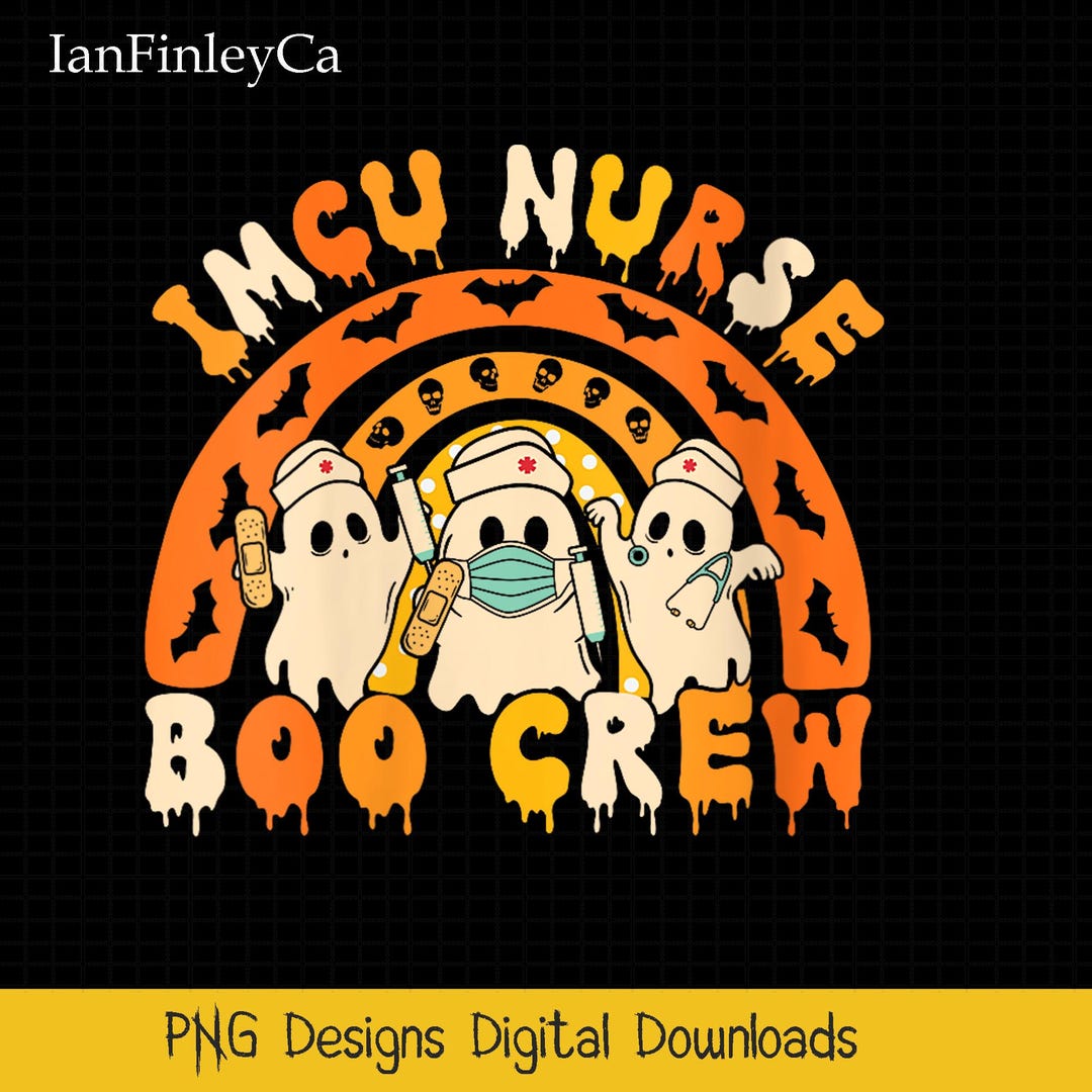 Halloween ICU Nurse Png, Spooky ICU Nurse, Halloween RN Png, Fall ...