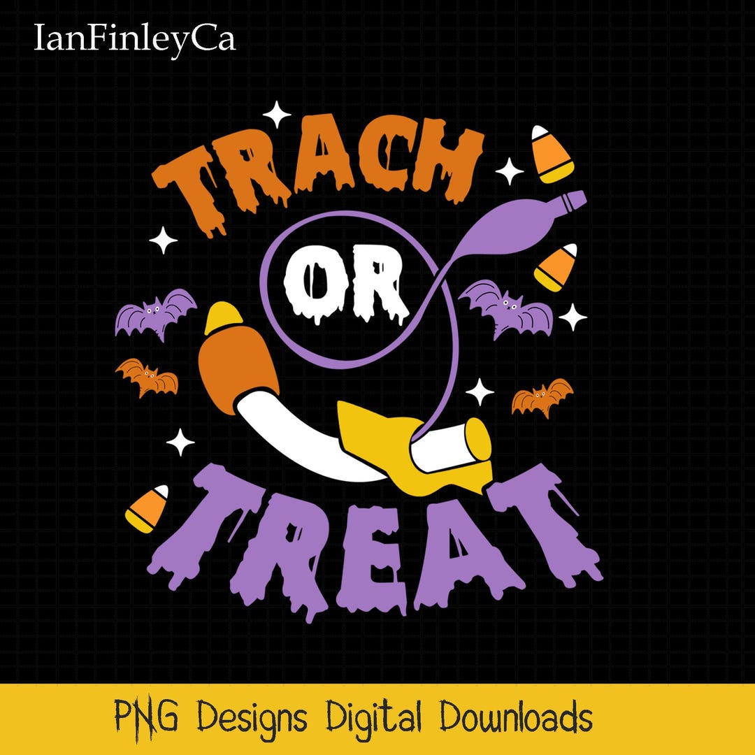 Halloween ICU Nurse Png, Respiratory Therapist Halloween Png, Trach or ...