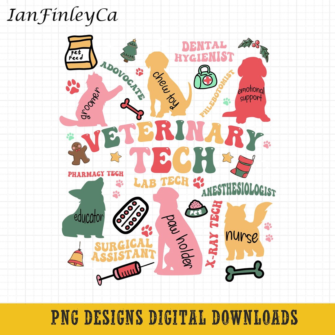 Christmas Veterinary Tech Png, Vet Tech Christmas PNG, Vet Squad, Vet ...
