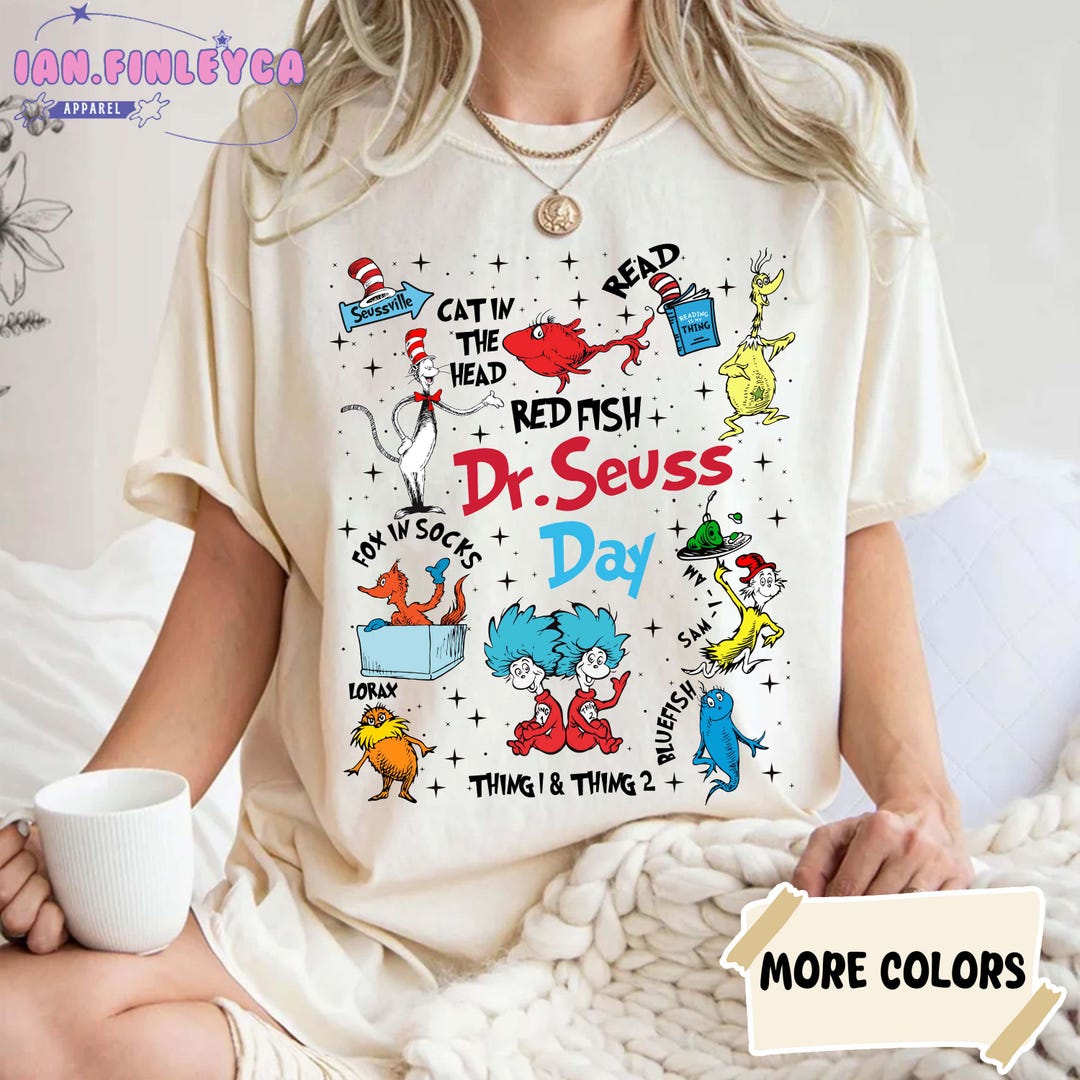 Dr. Seuss Shirt, Dr Seuss Sweatshirt, Coquette Bow Dr Seuss Day Shirt ...
