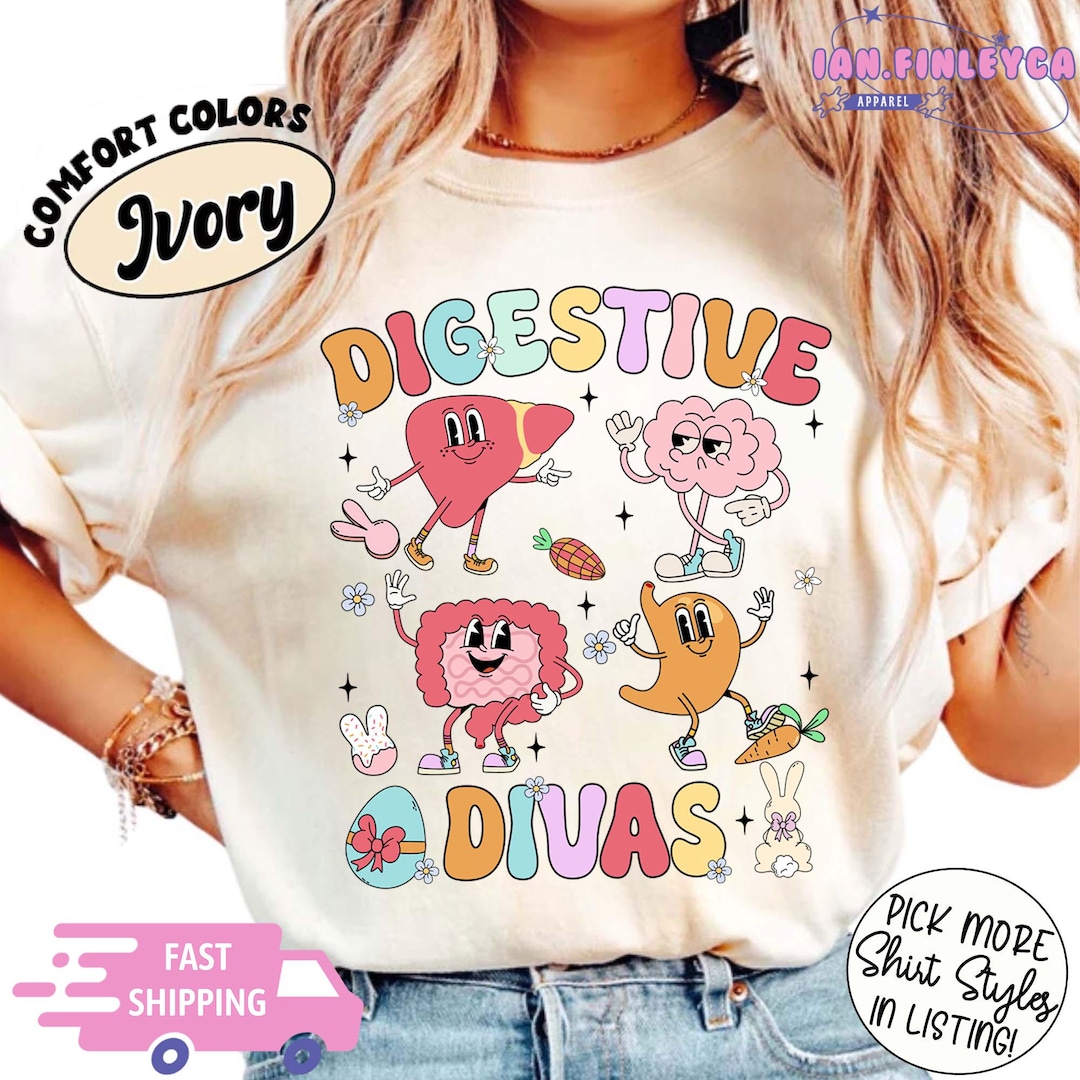 Digestive Divas Gastroenterology Shirt, Easter Day Gastro Crew Shirt ...