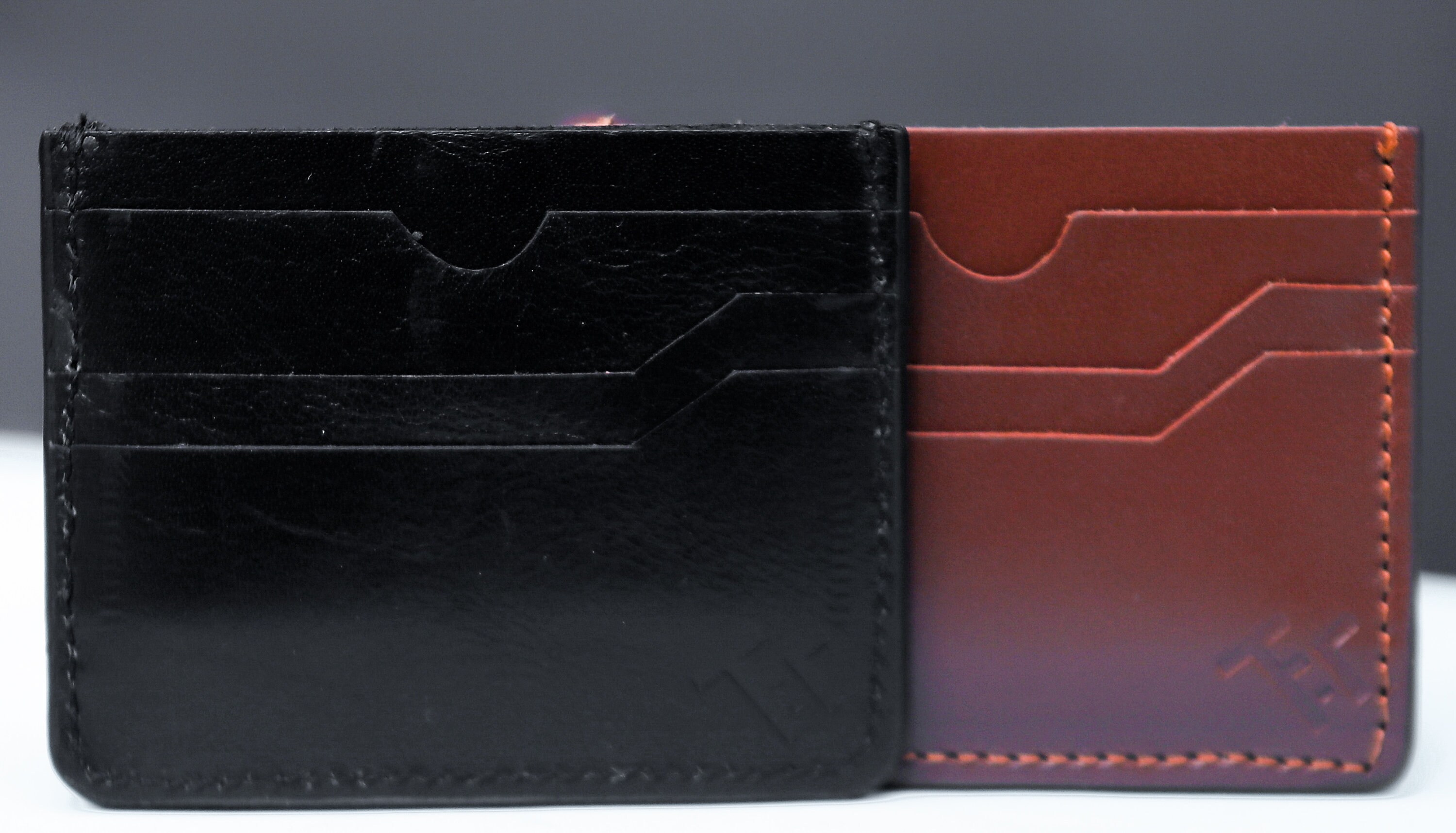 Slim Leather Card Holder for Men, Id Card Holder, Front Pocket Credit ...