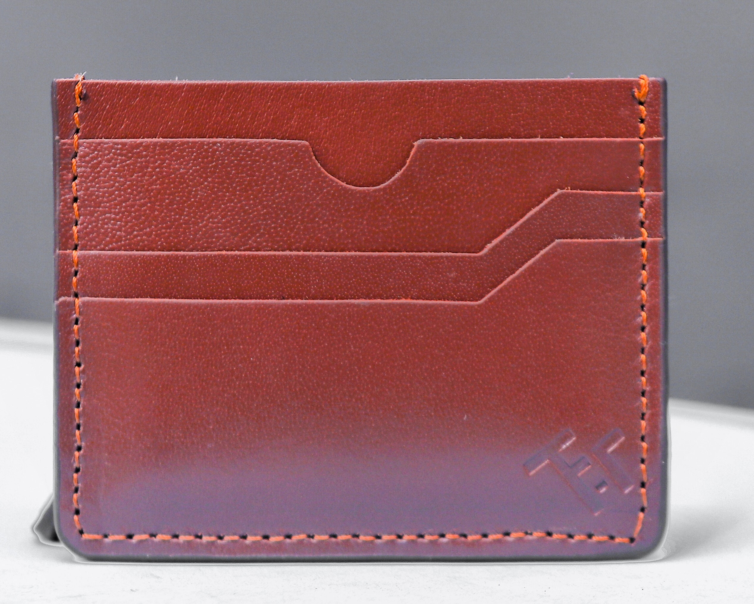 Slim Leather Card Holder for Men, Id Card Holder, Front Pocket Credit ...