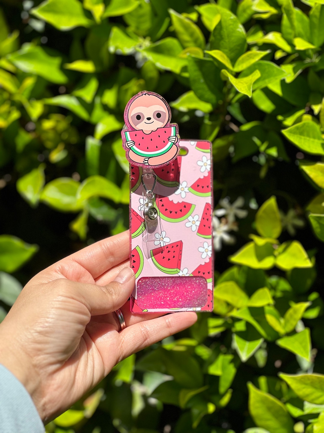 Watermelon Badge Reel, Sloth Badge Reel, Badge Reel and Buddy Set - Etsy