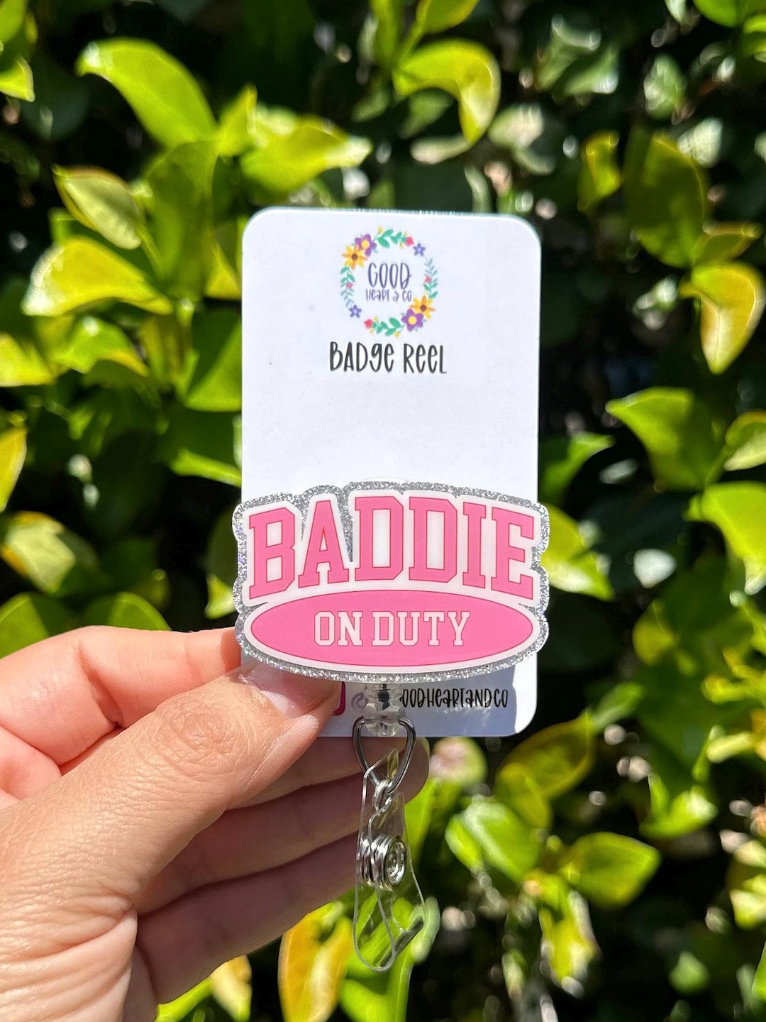 BADDIE on Duty Badge Reel - Nurse Badge Reel - Medical Assistant Badge ...