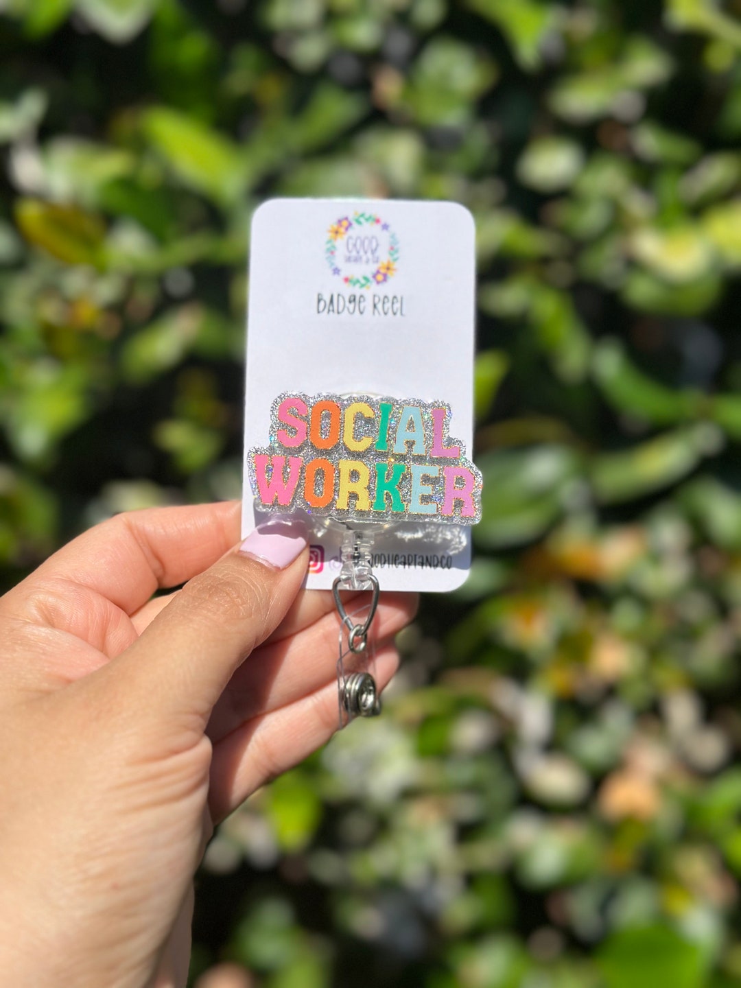 Social Worker Badge Reel, Chenille Badge Reel, LCSW Badge Reel - Etsy