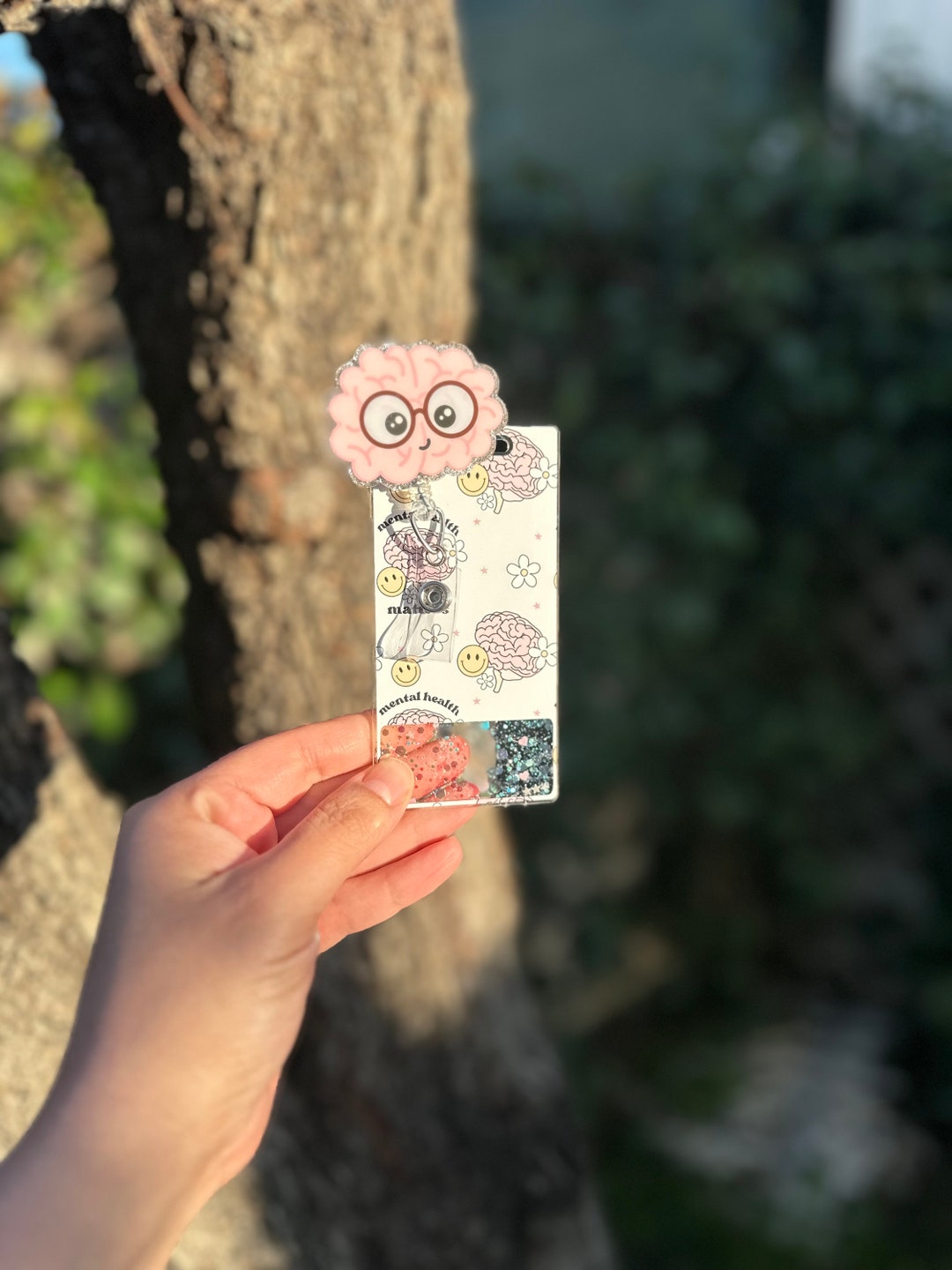 Mental Health Badge Reel, Mental Health Badge Buddy, Brain Badge Reel ...