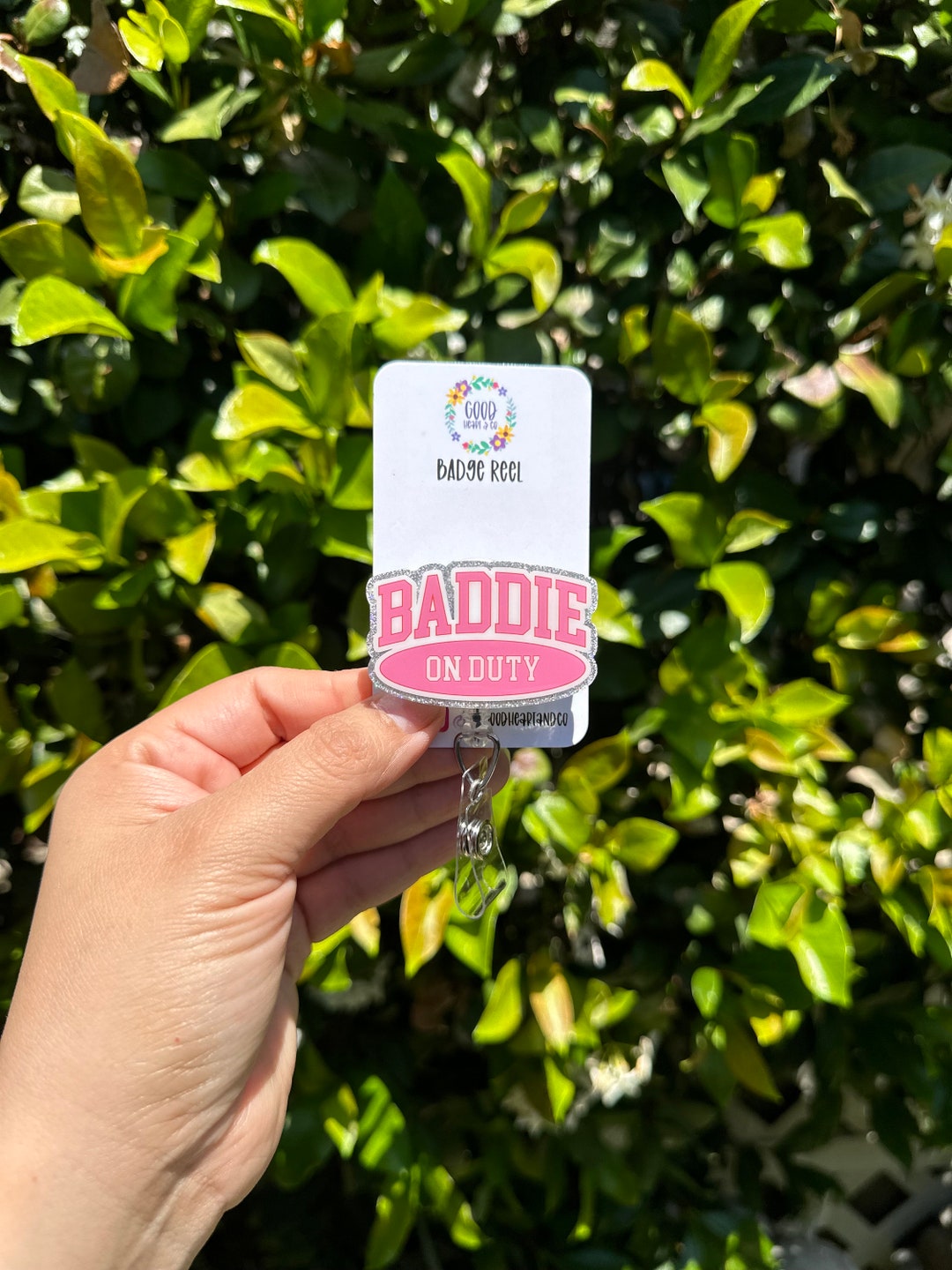 BADDIE on Duty Badge Reel - Nurse Badge Reel - Medical Assistant Badge ...