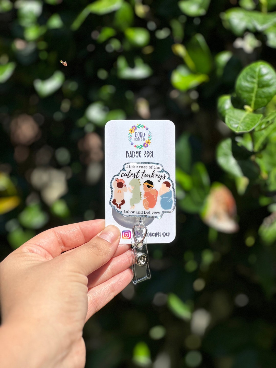 Labor and Delivery Badge Reel, Thanksgiving Badge Reel, Nurse ID Holder ...