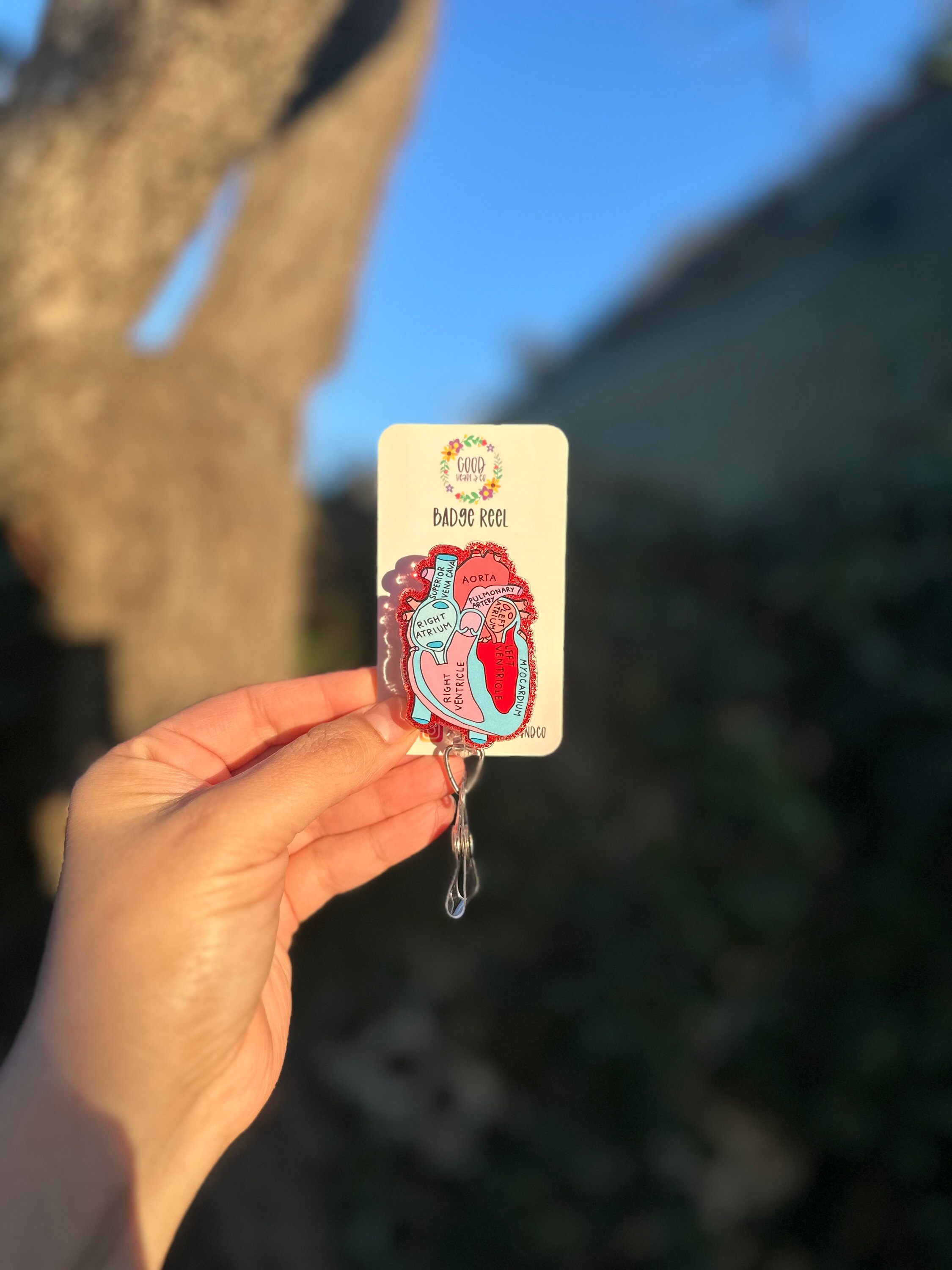 Cardiology Badge Reel, Heart Badge Reel, Corazón Badge Reel, Nurse ...