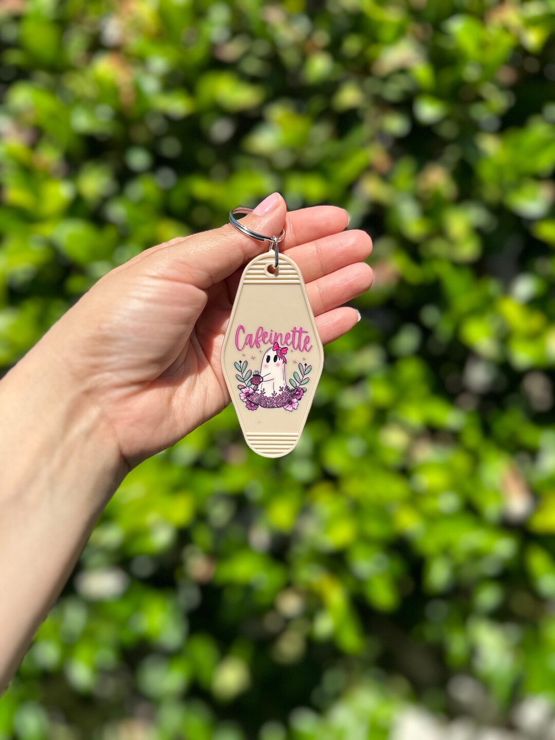 Motel Keychain, Vintage Keychain, Coffee Keychain, Cafeinette Keychain ...