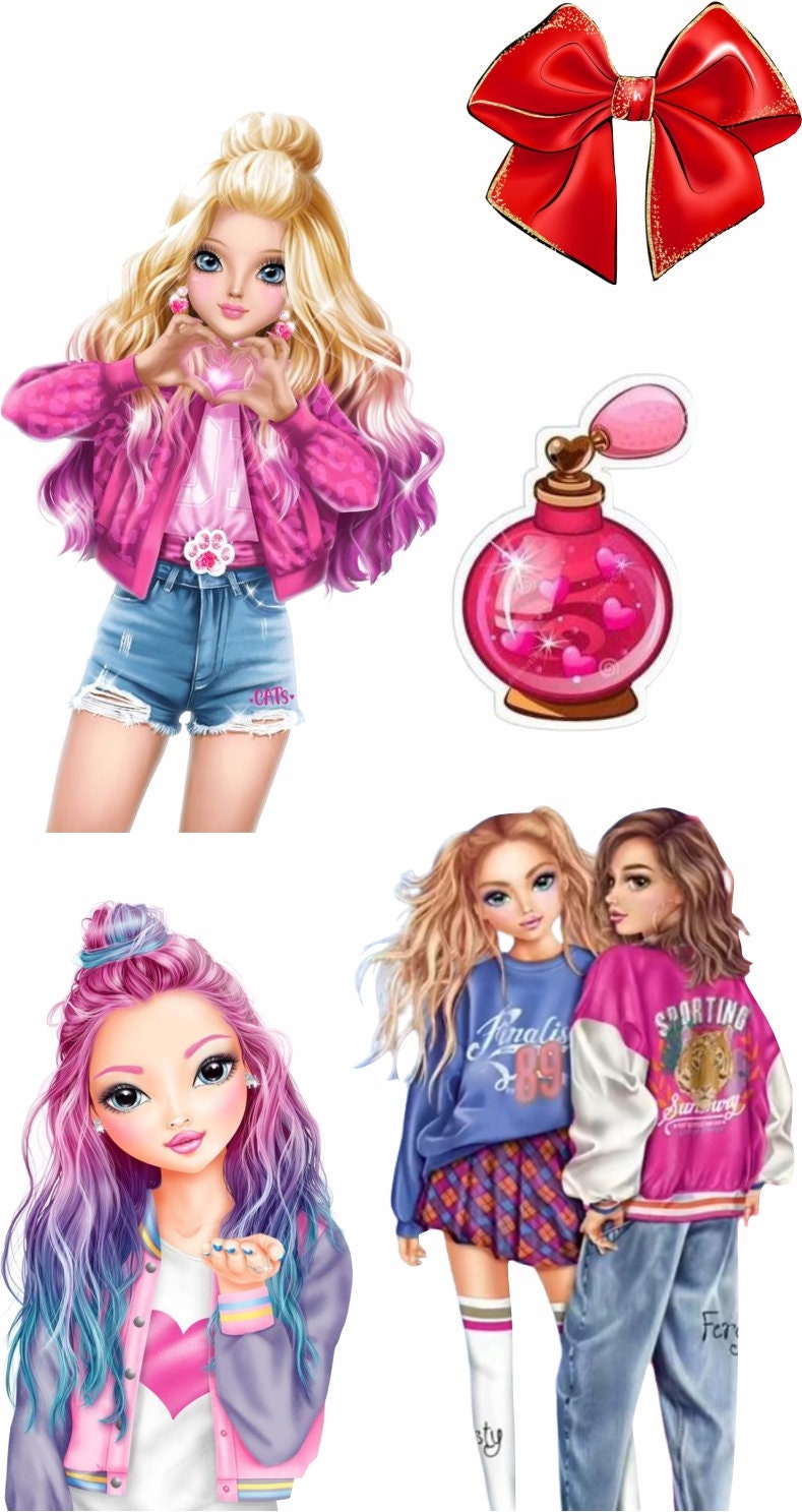 Top Model Sticker Custom Cut Set Top Model Labels - Etsy