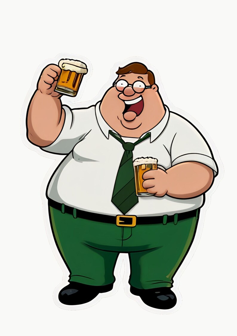 Family Guy Peter Griffin Mug Family Guy Character Sticker Digital File ...