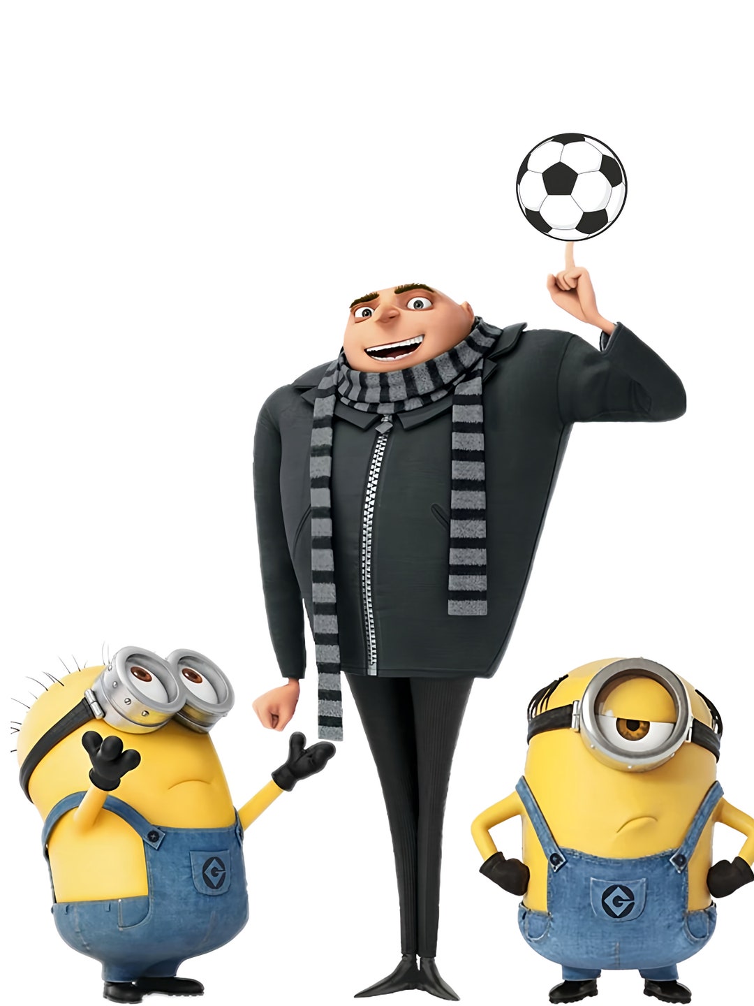 Gru Playing Football With Minions: Digital Pngs Instant Download Gru ...
