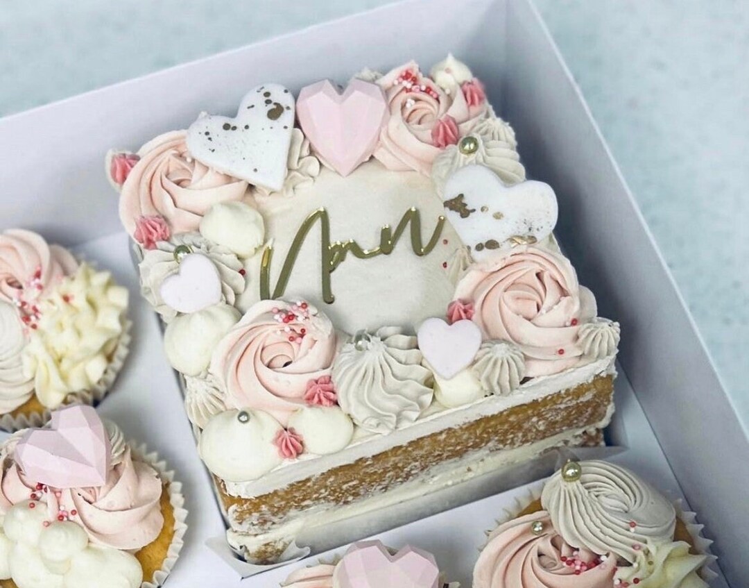 Acrylic Nan Script Cake/cupcake Topper Nan Acrylic Topper Mothers Day ...