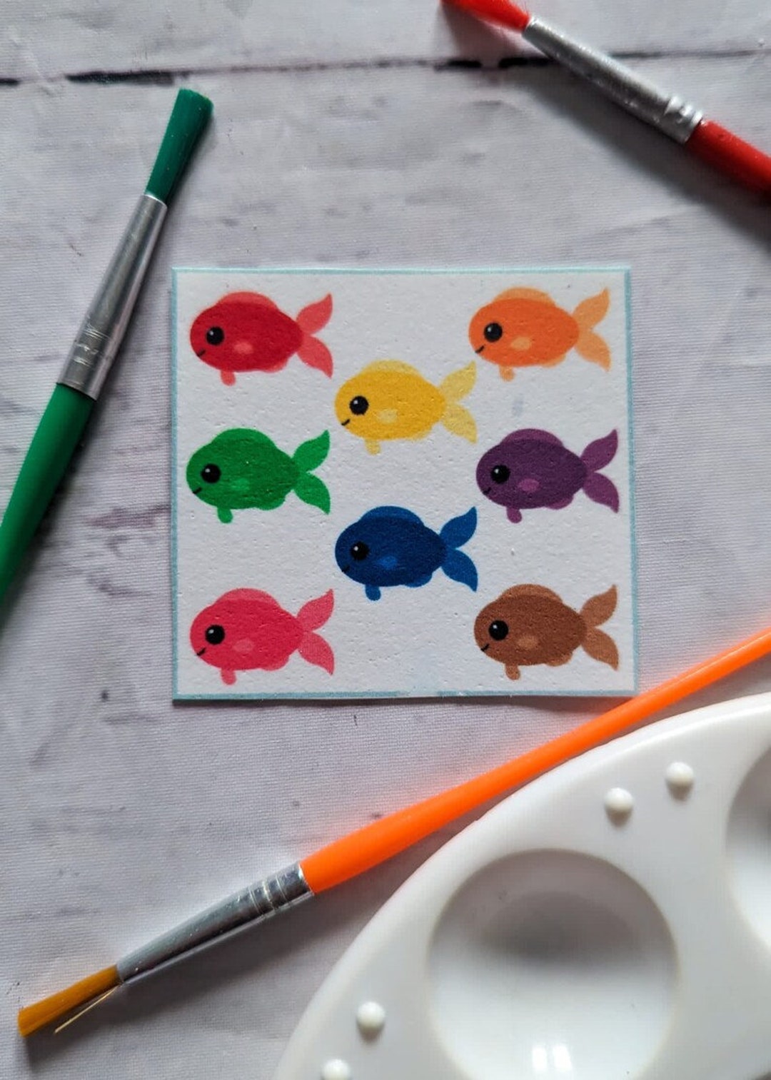 PYO Edible Fish Themed Paint Palette - Edible Icing for Cookies or ...