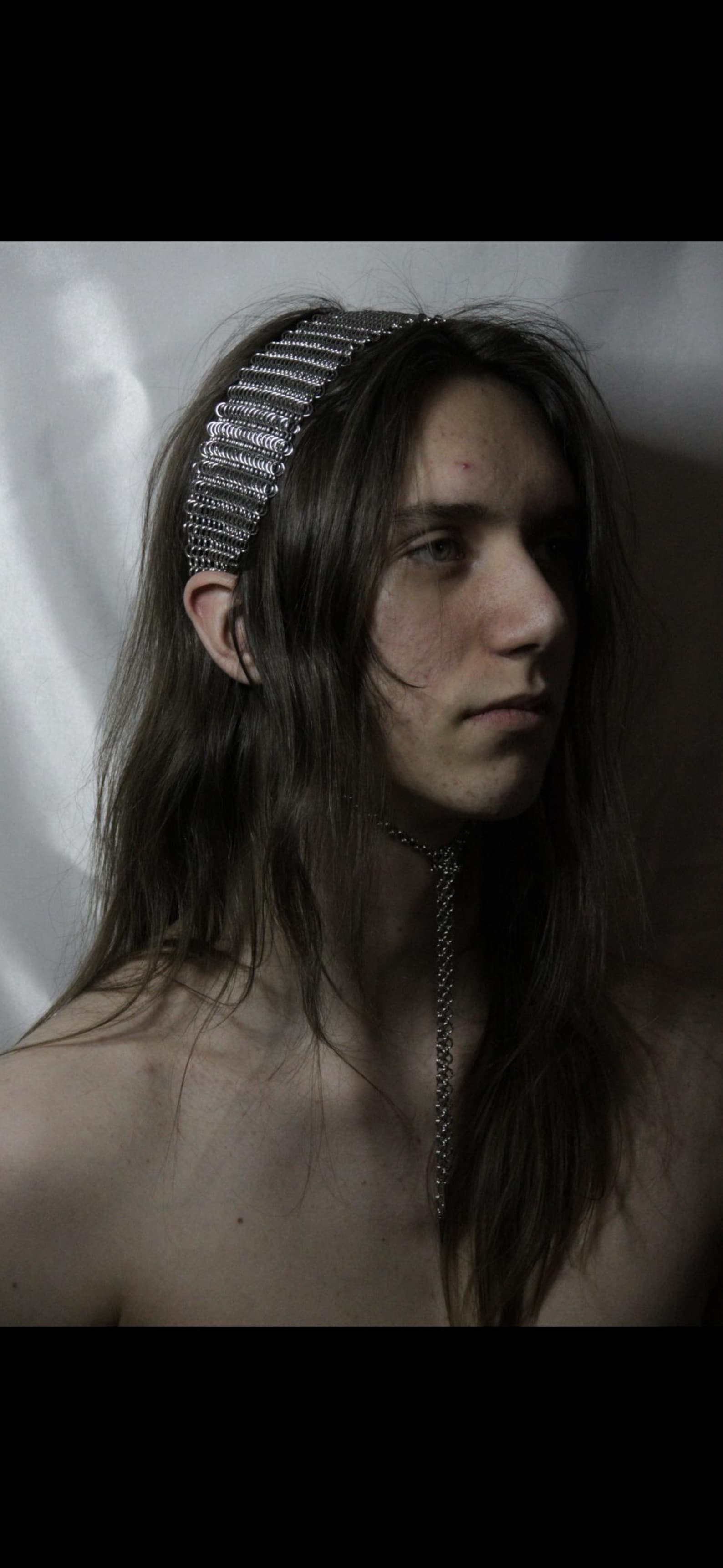 GROUNDED Chainmail Headband - Etsy