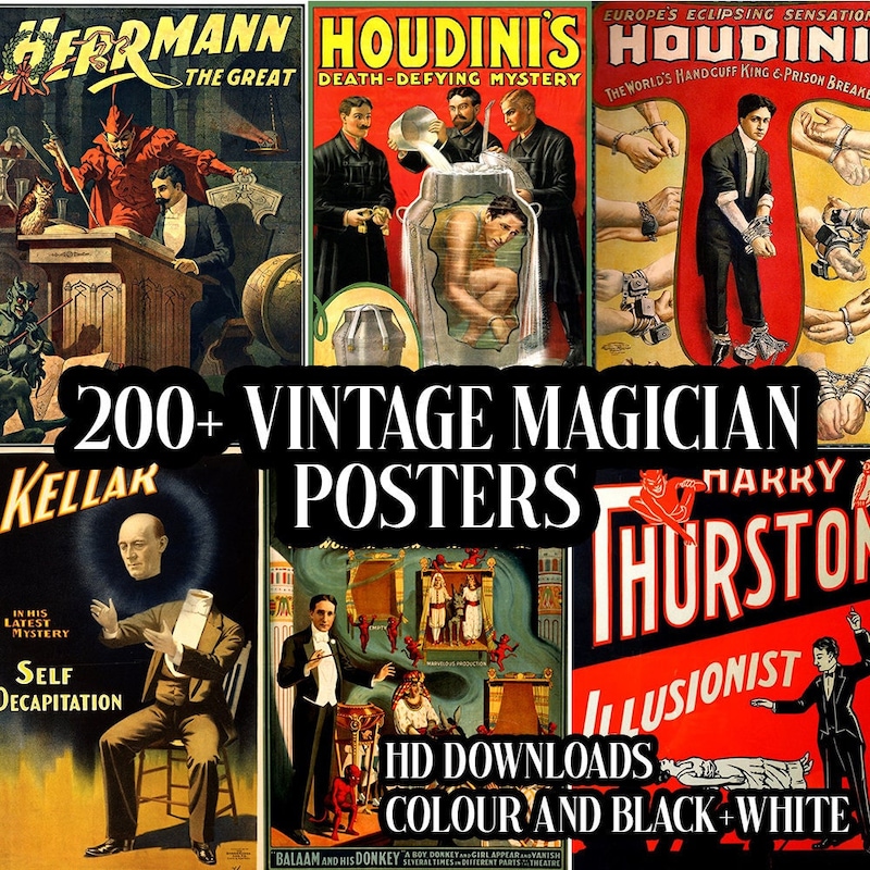 Vintage Magic Poster - Etsy