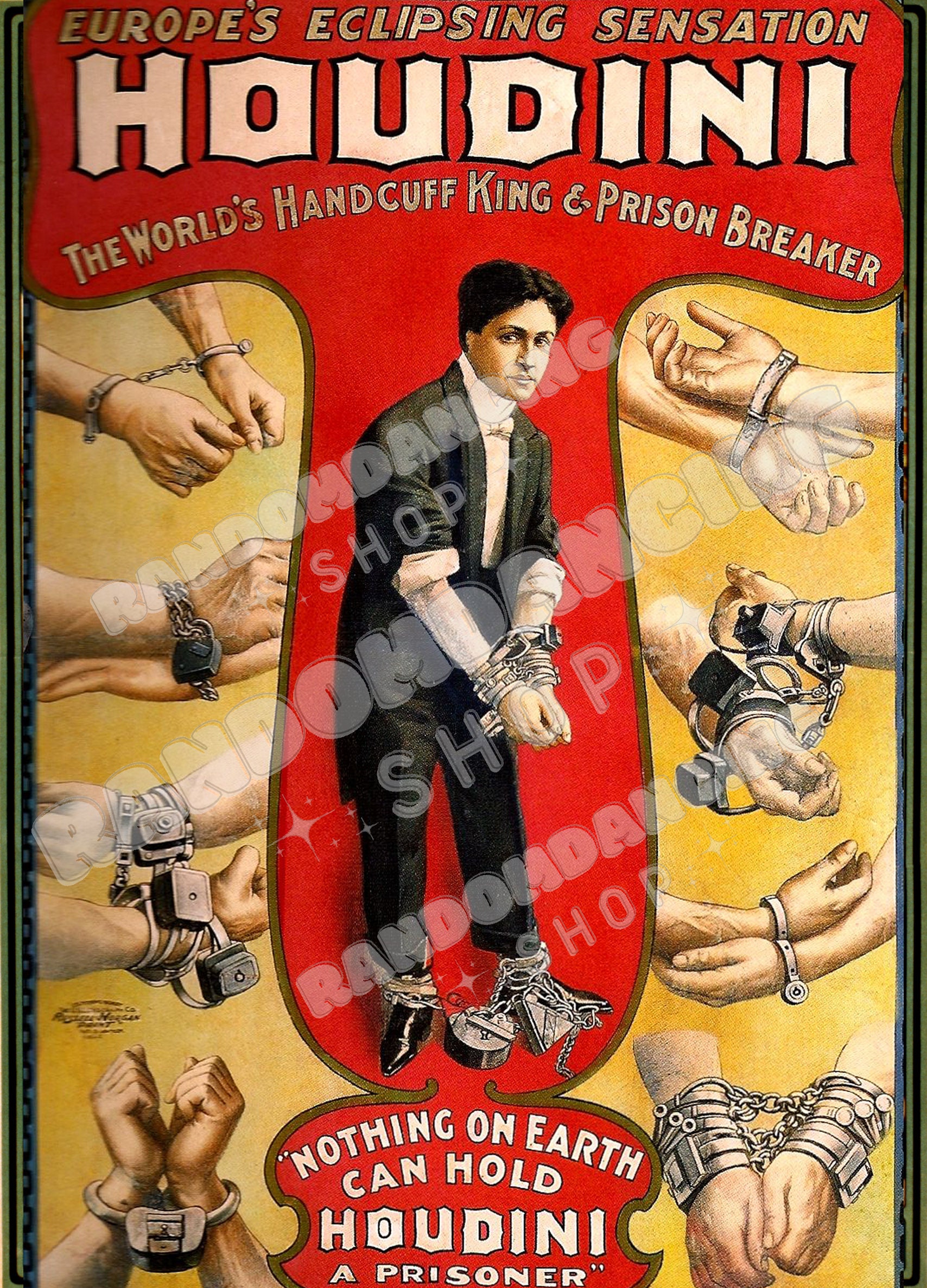 Vintage Magician Poster High-quality Digital Downloads - Instant Art ...
