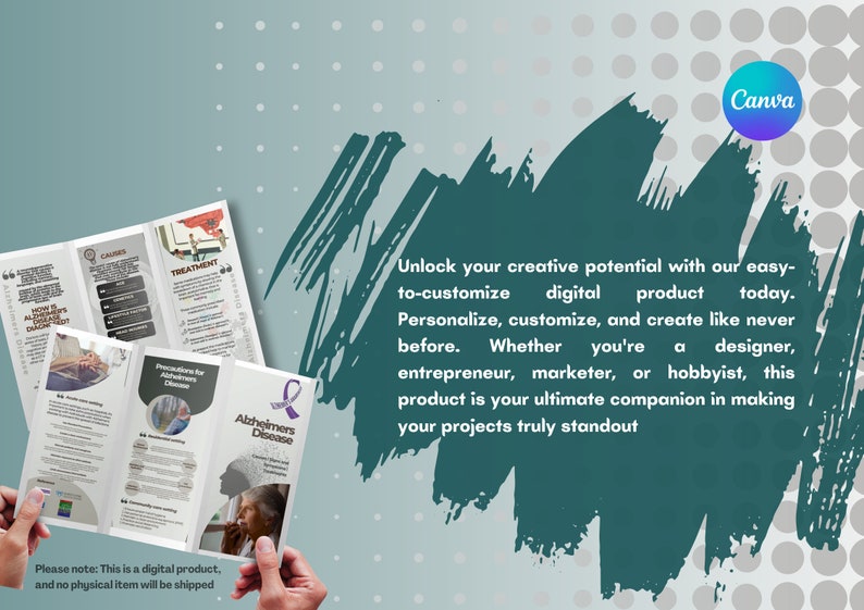 Pamphlet Template Custom Brochure Digital Design | Brochure Trifold ...