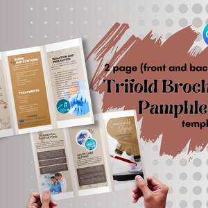 Custom Brochure Digital Design | Brown Palette Trifold Pamphlet Trifold ...