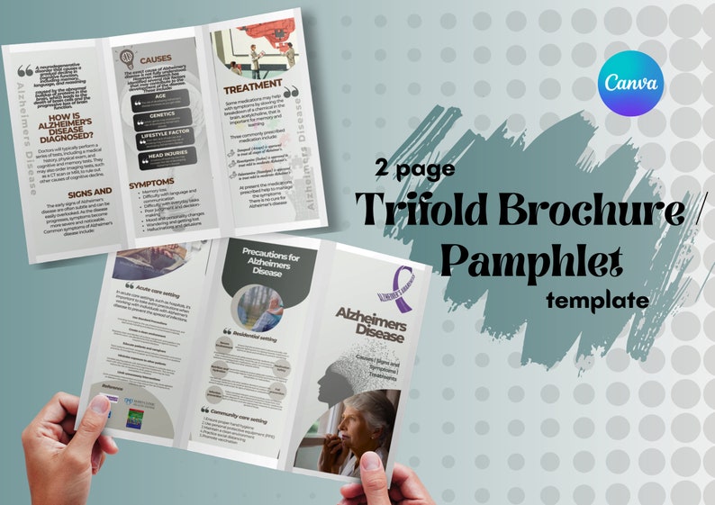 Pamphlet Template Custom Brochure Digital Design | Brochure Trifold ...