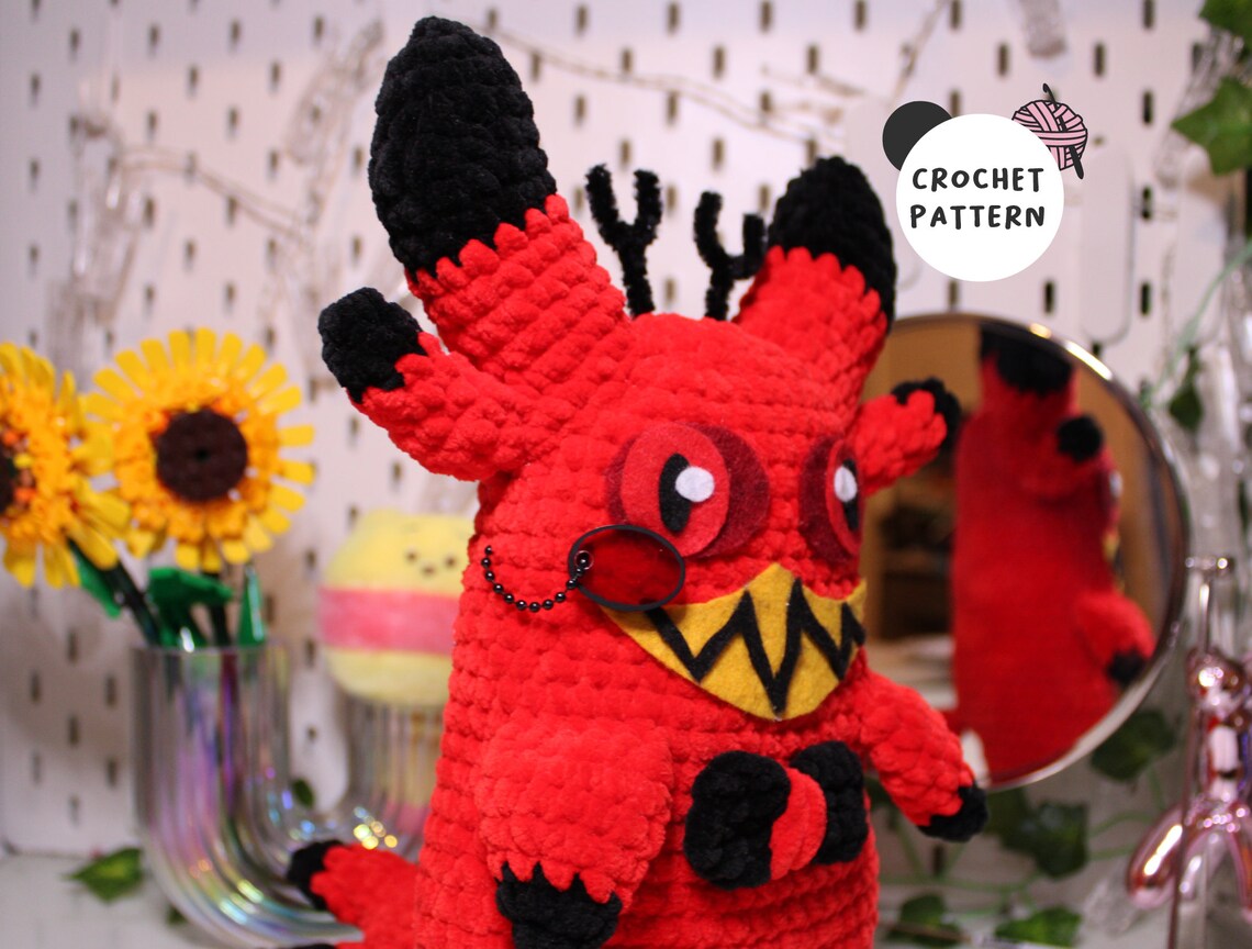 Cursed Cat Alastor Crochet Pattern, Hazbin Hotel, Alastor, Alastor ...
