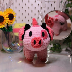 Fat Nuggets Crochet Pattern, Hazbin Hotel, Angel Dust Pig, Fat Nuggets ...