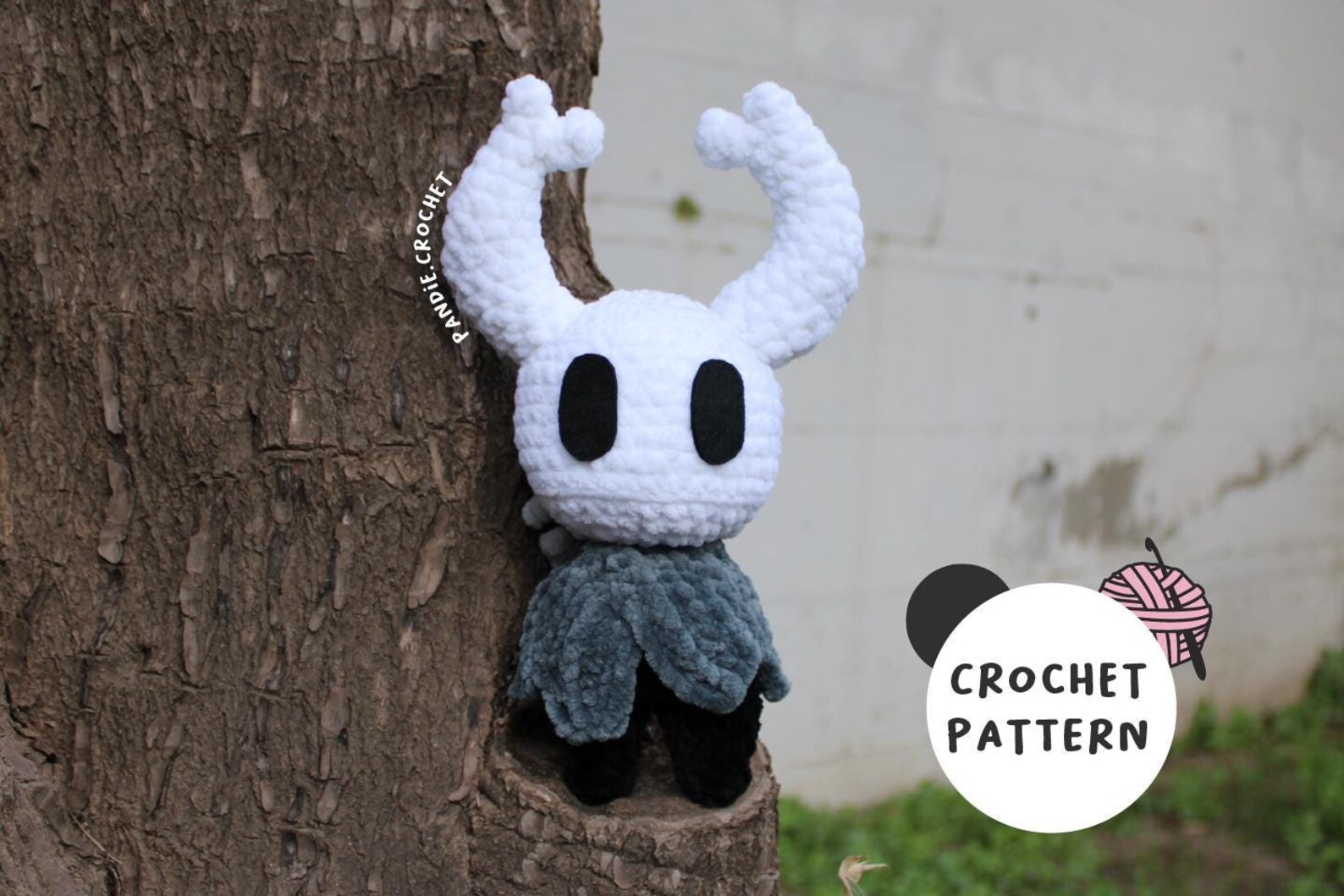 Hollow Knight Crochet Pattern, the Knight, Amigurumi Pattern, Hollow ...