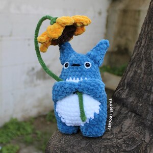 Chu and Chibi Totoro 4-1 Crochet Pattern, Totoro, Sunflower Totoro ...