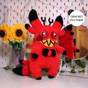 Cursed Cat Alastor Crochet Pattern, Hazbin Hotel, Alastor, Alastor ...