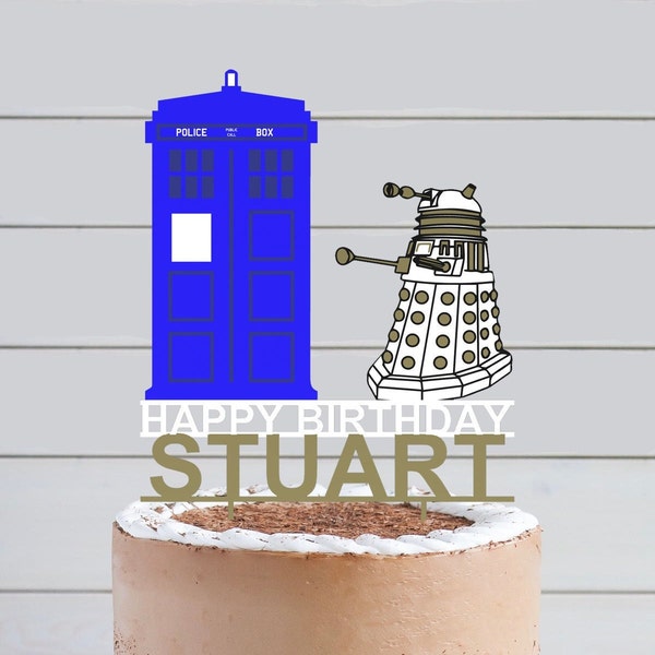 Tardis Cake Topper - Etsy