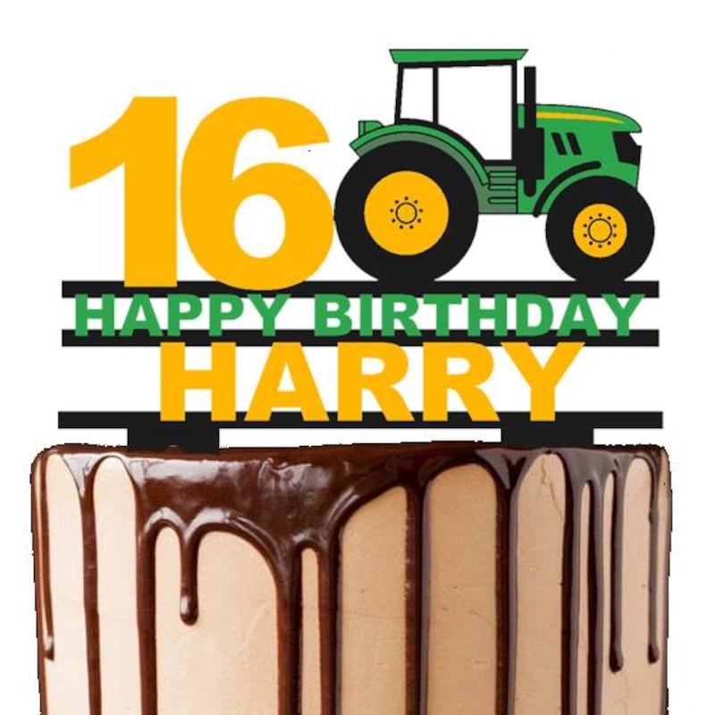 Tractor Cake.topper - Etsy UK