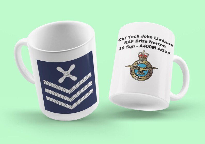 RAF Mug – Personalised Royal Air Force Gift – Custom Name – 11oz ...