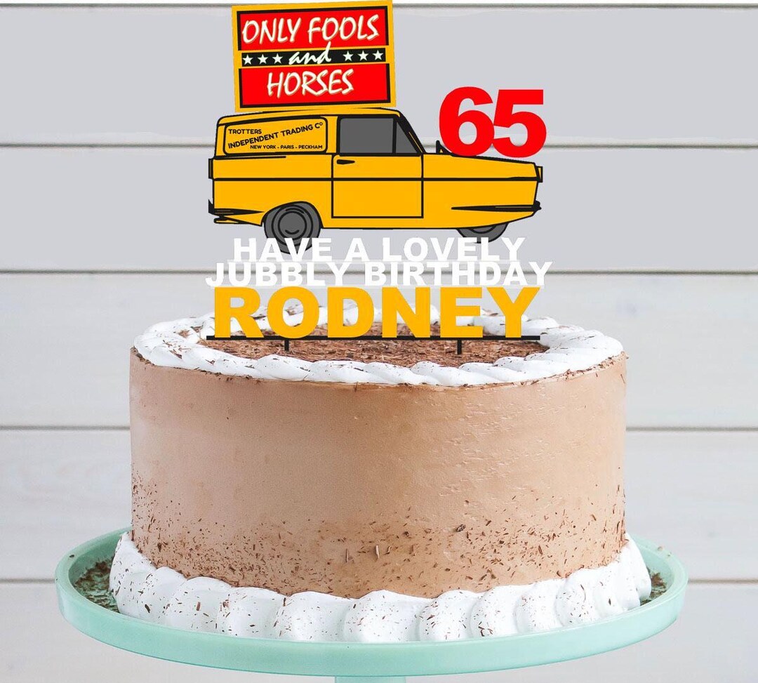 Only Fools and Horses ANY COLOUR Personalised Custom PLASTIC Cake ...