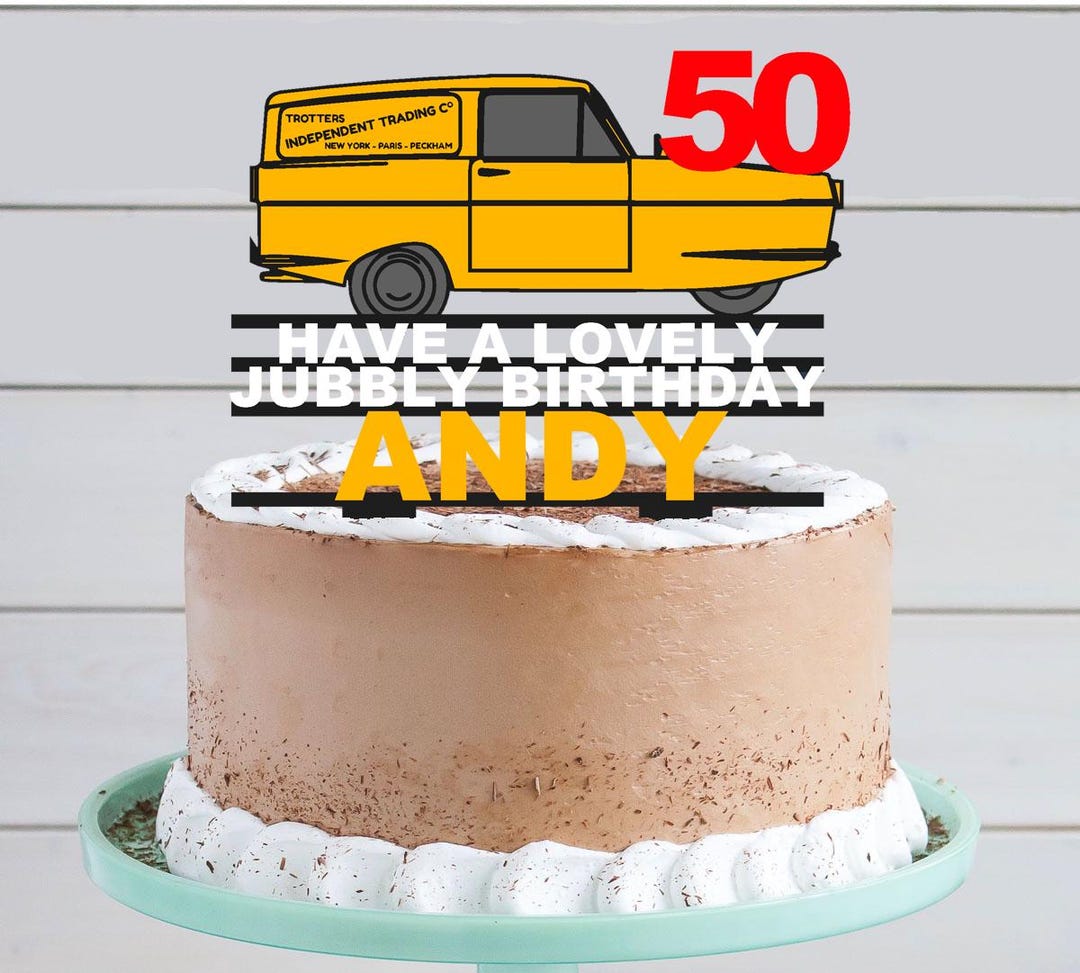 Delboy & Rodney Cake Topper – Personalised – Any Colour – Classic TV ...