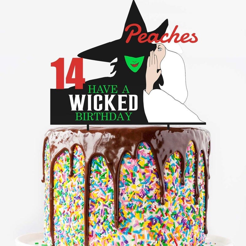 Wicked Musical Cake Topper - Etsy