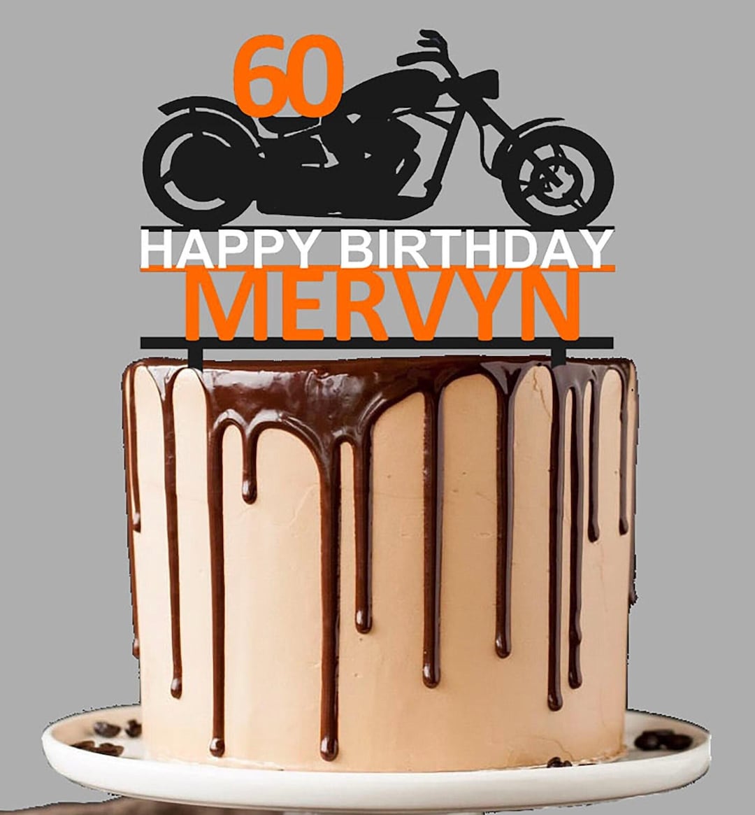 Personalised Motorcycle Cake Topper – Custom Colours – 3D Printed ...