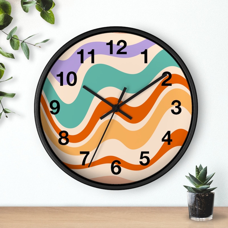 Retro Wall Clock - Etsy